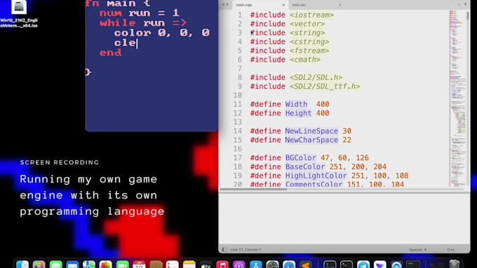 Create small graphical projects with cpp using sdl2 by Crossitynerd | Fiverr
