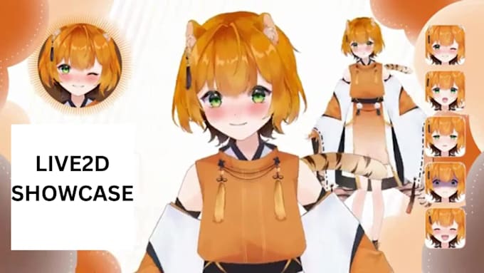 Draw and rig 2d vtuber model, live2d rigging, vtuber model for vtube ...