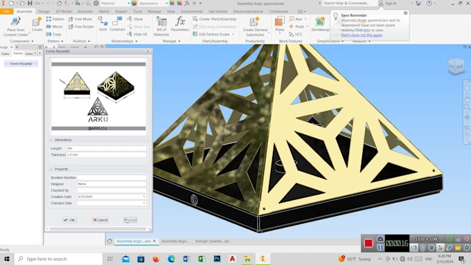 Create 3d model from 2d drawings by Arku2024 | Fiverr