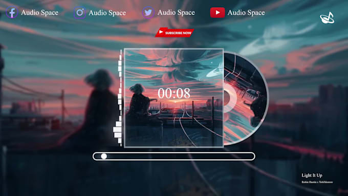 Create a professional audio spectrum or music visualizer by Rudra_roy01 ...
