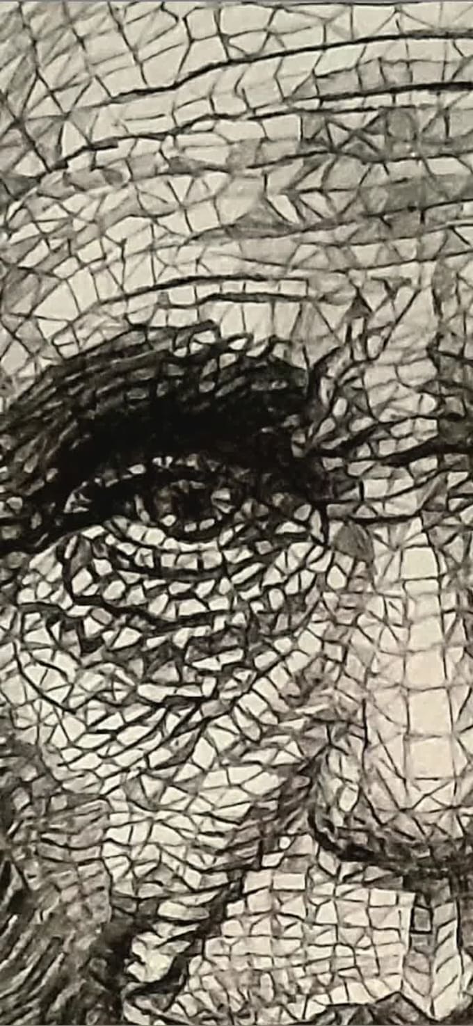 Draw your face in mesh art style by Chittii | Fiverr