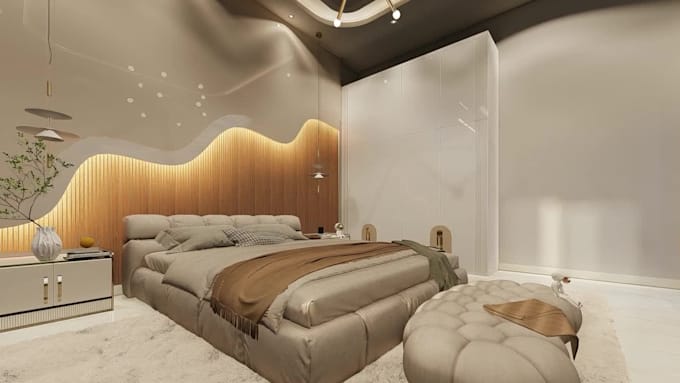 Modern 3d interior visualization with realistic renders by Amitkumargau288 | Fiverr