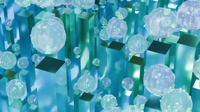 Do 3d abstract animation 3d loop animation 3d motion graphics houdini ...