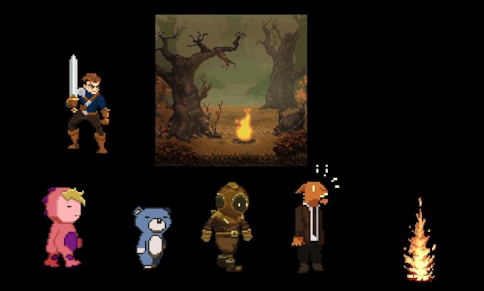 Animate a pixel art character by Anibalcasas | Fiverr