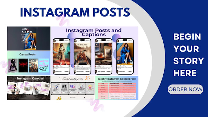 Design engaging instagram carousel posts with creative copy by Shobika06 | Fiverr