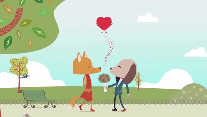 Do 2d valentine animation,greetings animation,motion graphics,script ...