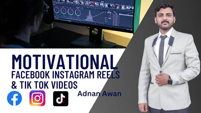Edit top 10 motivational instagram, facebook reels and tik tok videos by Malikadnan_awan | Fiverr
