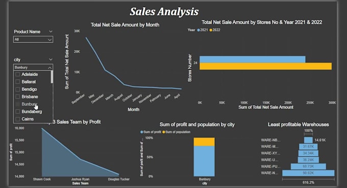 Make dashboards, data analytics, business intelligence work by Crazyshyttech | Fiverr