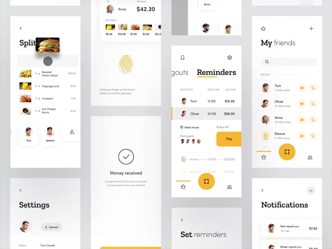 Do app web ui design in figma and xd by Gincx77 | Fiverr
