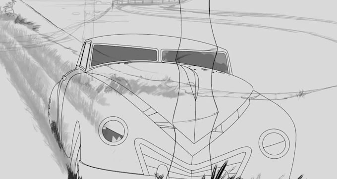 Draw 2d line art, frame by frame animation, 2d hand drawn, line art ...