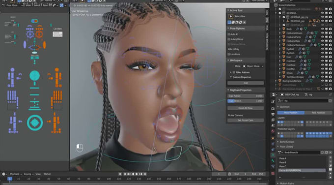 Lips sync,face expressions,arkit52 rig, rig3d for livelink, ue5 control rig,nsfw by Pbumolla ...