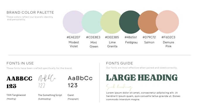 Design a cohesive brand style board by Mdesign2 | Fiverr