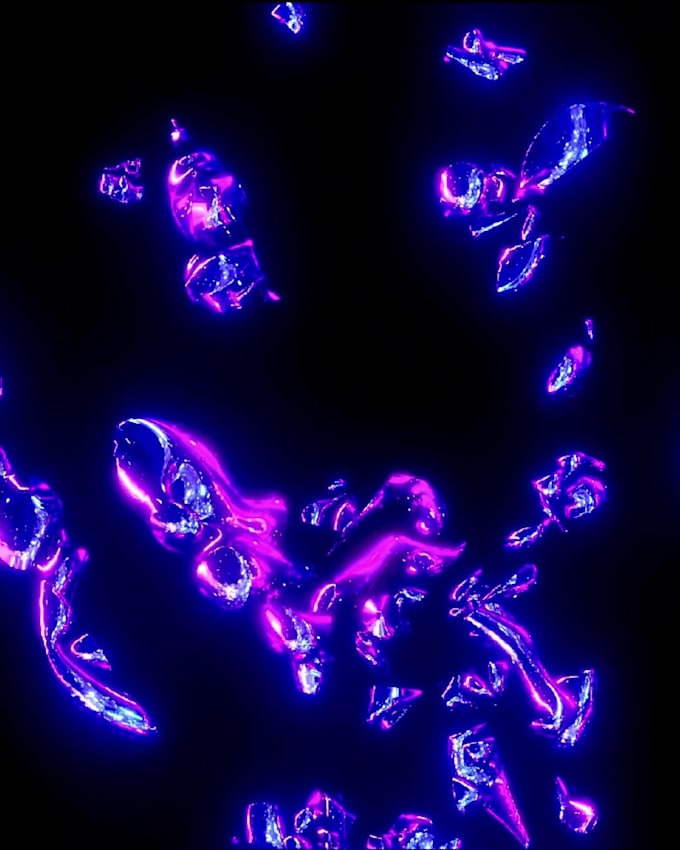 Create 3d chrome type posters, animated too by Melike_sena | Fiverr