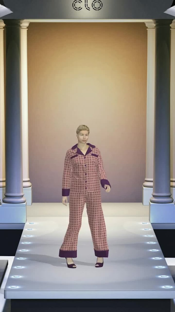 Create 3d fashion animation for your clothing brand and virtual runway ...