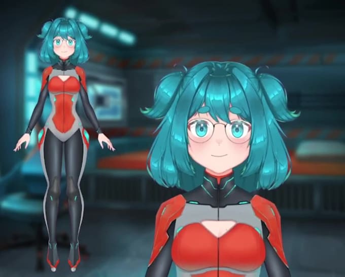 Draw and rigging your liv2ed vtuber model for anime, facerig, twitch by ...