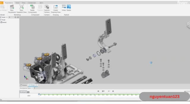 Make 2d drawing and 3d models by autocad, creo, solidworks by ...