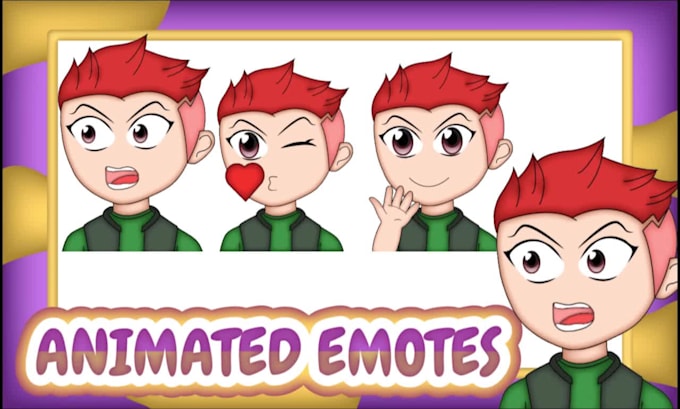 Draw chibi cute animated gif emotes for twitch or discord by Azis ...