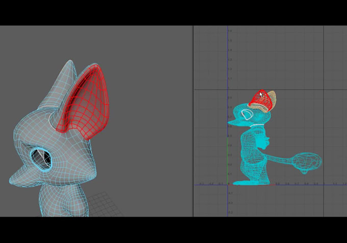 Retopologize your 3d model by Elisa_alison | Fiverr