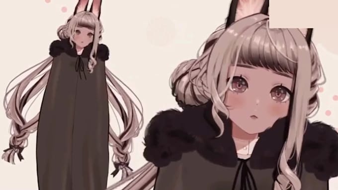 Design live2d vtuber model rig live2d vtuber anime style rig 2dpng ...