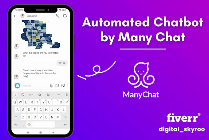 Create an automated chatbot with many chat by Digital_skyroo | Fiverr