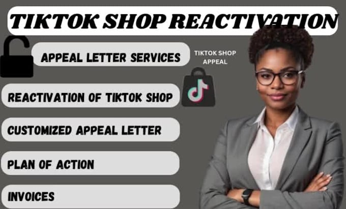 Remove tiktok shop suspension with appeal letter remove tiktok shop violation by Setiph | Fiverr