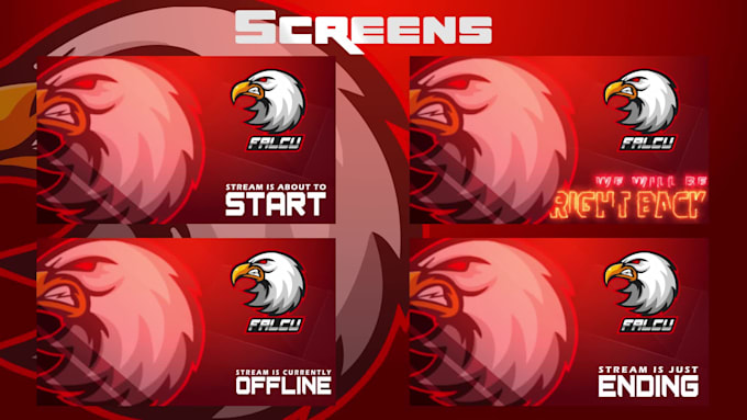 Create twitch stream packages and game overlays by Malku_graphics | Fiverr