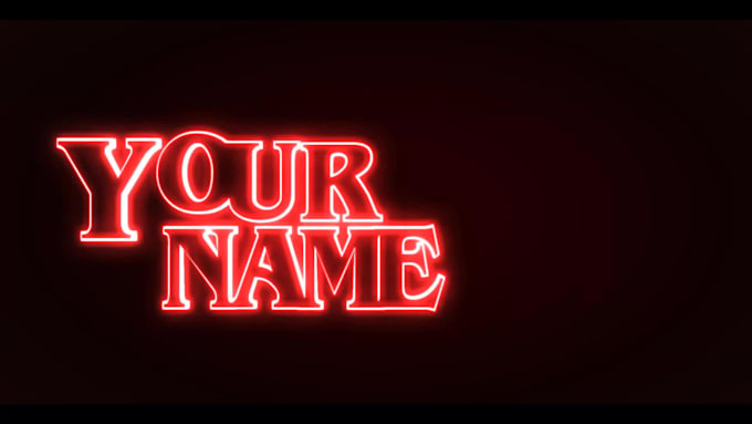 Create custom stranger things intro with your text by Achrafmesbahi ...