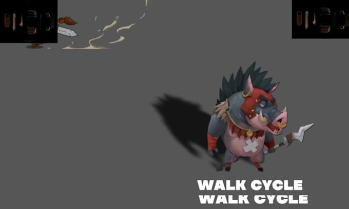 Create pro animation for 2d game character in spine pro spline ...