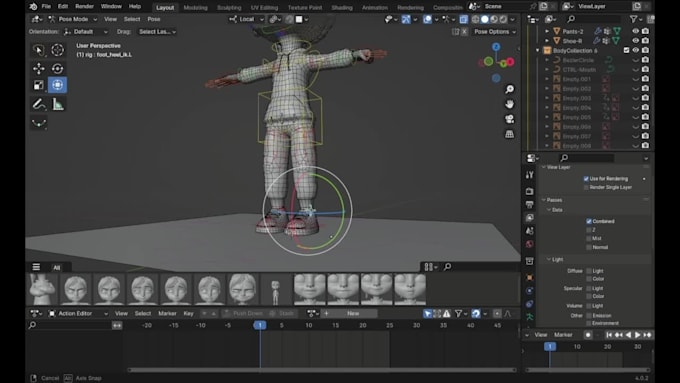 Rig your 3d character in blender3d by Aliefullah | Fiverr
