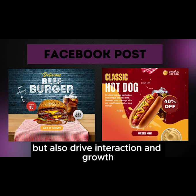 Create professional eye catching facebook instagram posts by Raveen ...