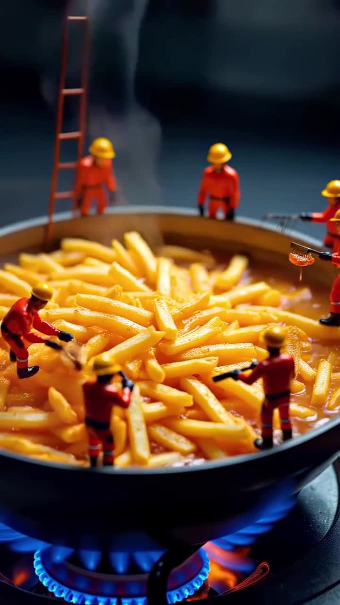 Do minature ai art ai generated food photography for menus social media ...