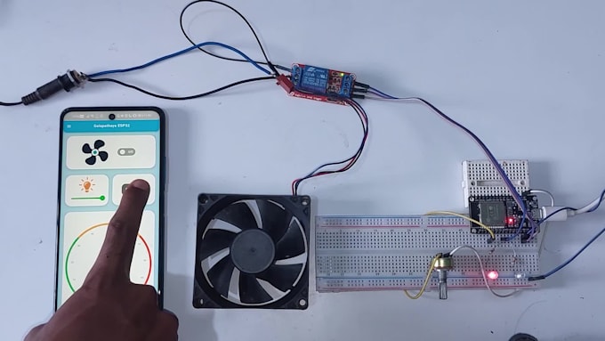 Control esp32 with android mobile app by Galapathaya | Fiverr