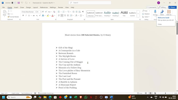 Format, edit and convert documents in ms word professionally by Vikas288 | Fiverr
