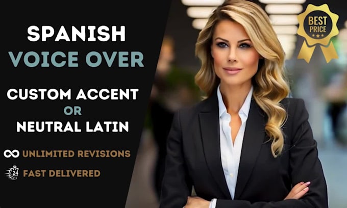 Record a spanish voice over in less than 2 hours by Yade_captions | Fiverr