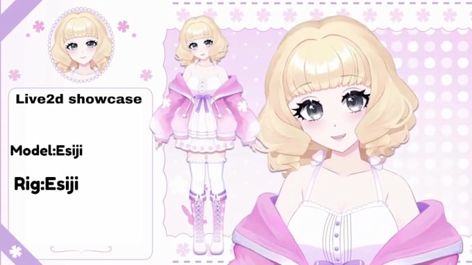 Design high resolution pro live2d, 2d vtuber, vtuber rig, vtuber facerig stream by Esijaesa | Fiverr