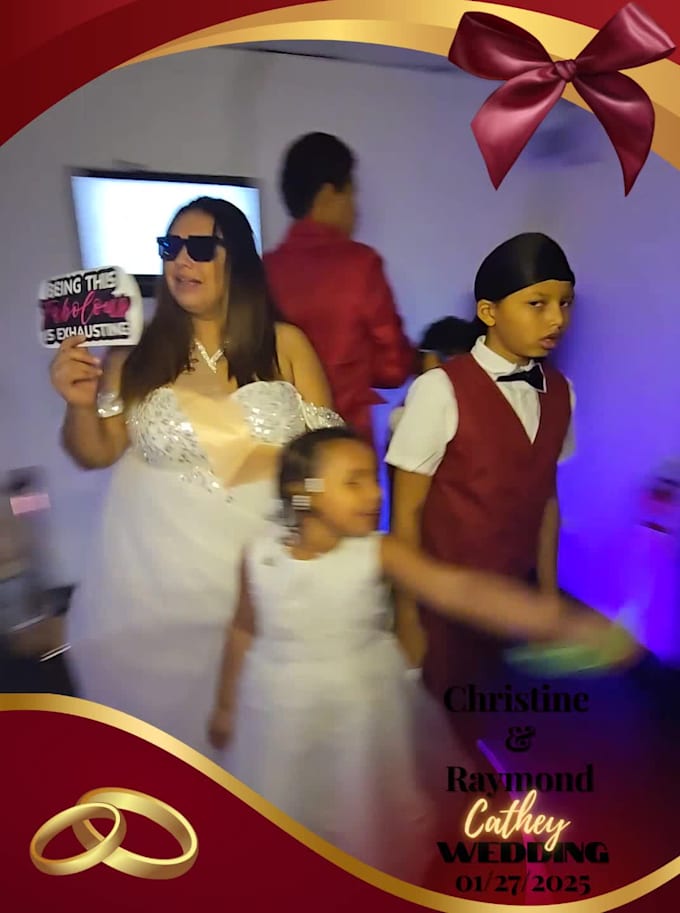 Draft a 360 photo booth overlay for you by Jollyjennie26 | Fiverr