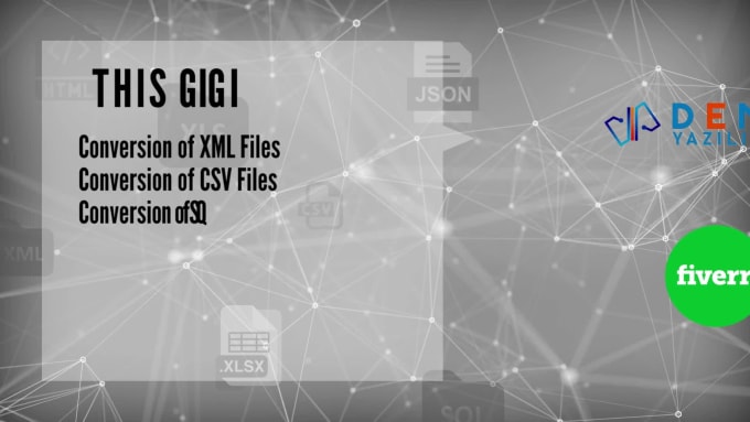 Convert Csv Xml Json Sqpl Html Xls Xlsx Files From One Format To Another By Demyazilim