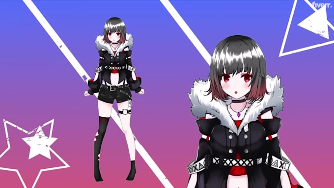 Draw and rig 2d vtuber model, vtuber rigging, live2d model, vtuber ...