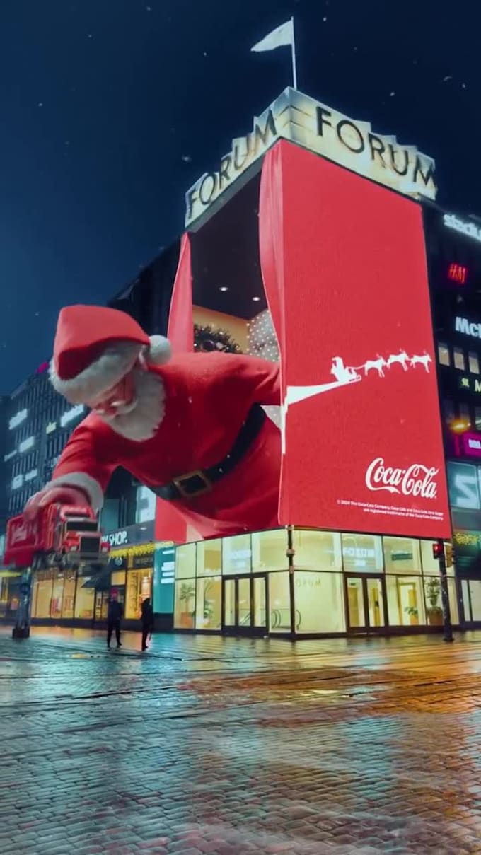 3d billboard animation 3d anamorphic animation led screen cgi 3d led ...