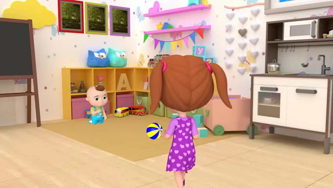 Create kid animation nursery rhyme animation for kid book trailer 2d ...