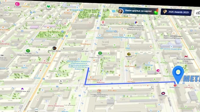 Create animated geolocation map for your travel, delivery by Aisarkit | Fiverr