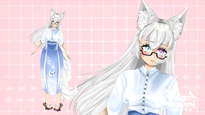 Design and rig your amazing vtuber model by Taigachan_ | Fiverr