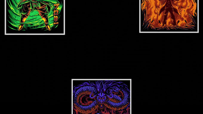 Create a custom anime fanart for your merch by Wsnrnd | Fiverr