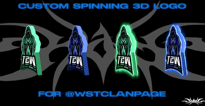 Design a 3d spinning animation with your logo by Xkassan | Fiverr