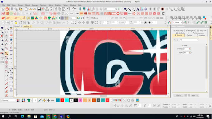 Convert logo file in embroidery digitizing dst pes vp3 by Xhk_khizar ...