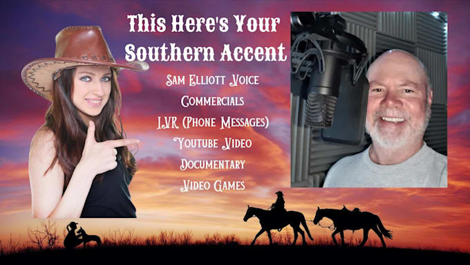 Record a deep american male sam elliott southern accent by Hoytvo | Fiverr