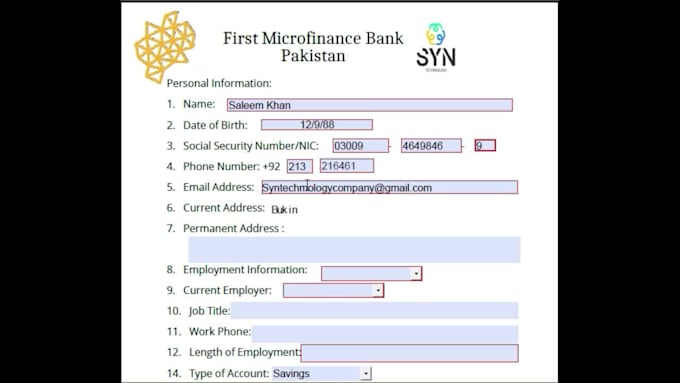 Create fillable pdf form in 24 hrs by Syntechology | Fiverr