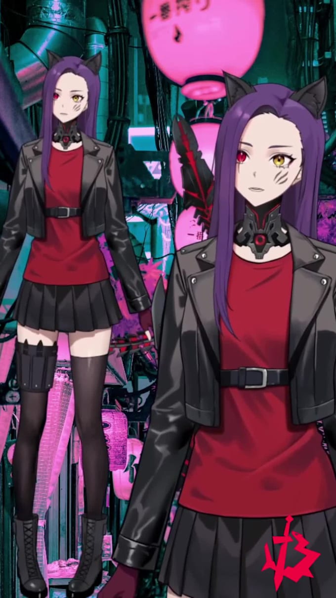 Live2d full body rig by Belialrage | Fiverr