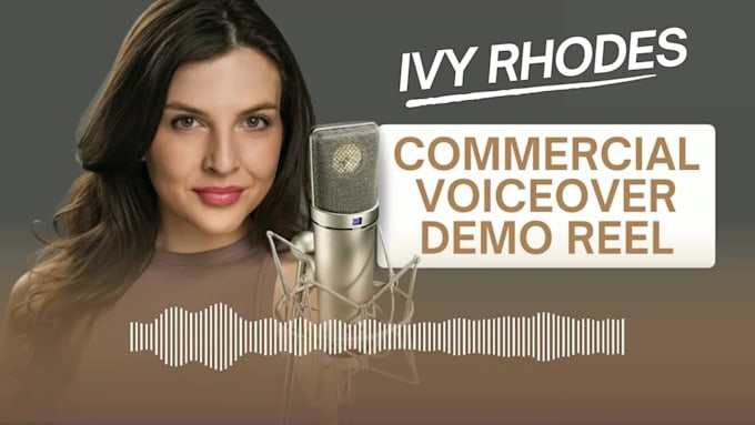 Provide an american female voiceover for your commercial project by ...