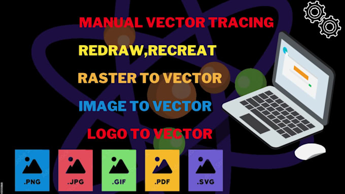 Do raster to vector, manual vector tracing and redesign logo or image manually by Aslam_gfx | Fiverr